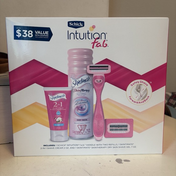 Schick | Bath & Body | Schick Intuition Fab Razor Handle 2 Refills ...